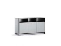 China QUVIE Tea Home Office Storage Cabinets Spacious Refreshment Countertop Closed Lower Storage for sale