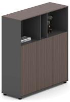 China Storage Cabinet with Open Shelves and Triple Doors-File Cabinets for sale