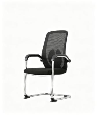 China Black Mesh Guest Chair with Sled Base-Guest Chairs for sale