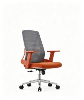 China Orange Ergonomic Mesh Office Chair with Five-Star Base-Task Chairs for sale