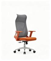 China Orange Ergonomic Mesh Swivel Chair-Task Chairs for sale