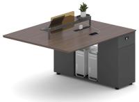 China compact Office Computer Table with Lockable Drawer Pedestal for sale