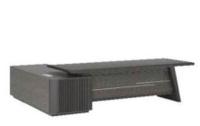 China FEICHI Charcoal Executive Office Table Private Office Rooms Ergonomic Design Back Bookcase for sale