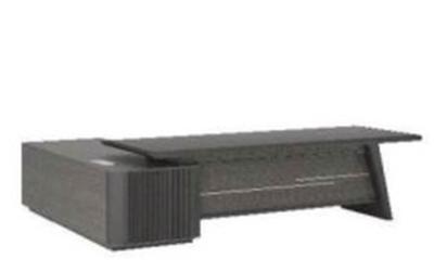 China FEICHI Charcoal Executive Office Table Private Office Rooms Ergonomic Design Back Bookcase for sale