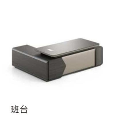 China GESAN Espresso Industrial Executive Desk Private Office Rooms Under-Desk Storage Power Outlets for sale