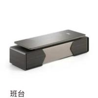 China GESAN Coffee Modern Executive Desk For Home Office Private Office For 1 Person Walnut Top Side Cabinet for sale