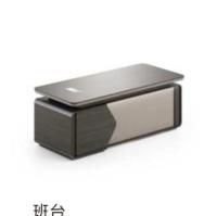 China GESAN Walnut Executive Style Desk Private Workspace Cable Management Lockable Drawers for sale