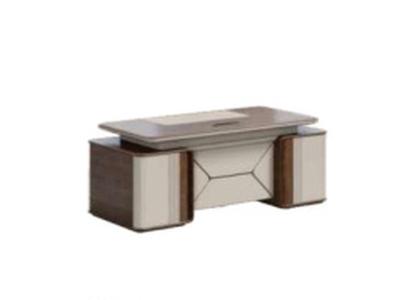 China INNOVATE Oak Office Executive Desk Private Office Workspace Modular Panels Scratch-Resistant Top for sale