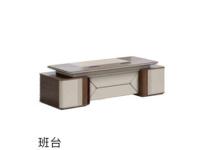 China INNOVATE Teak L Shaped Executive Desk Private Office Rooms Soft-Close Drawers Silver Handles for sale