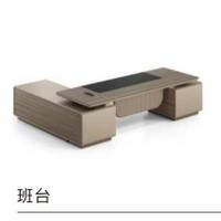 China JOYA Ash Contemporary Executive Desk Private Office Workspace Walnut Top Side Cabinet for sale