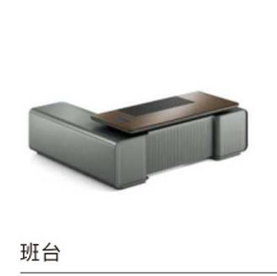 China SUNE Titanium Industrial Executive Desk Private Office Rooms Soft-Close Drawers Silver Handles for sale