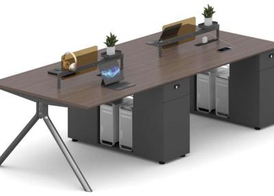 China Double Workstation with Acrylic Privacy Screen-Benches for sale
