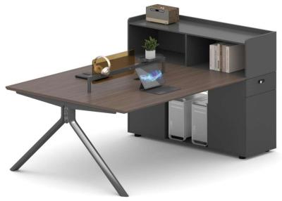 China Office Desk with Slanted Leg and Storage Cabinet-Desks for sale