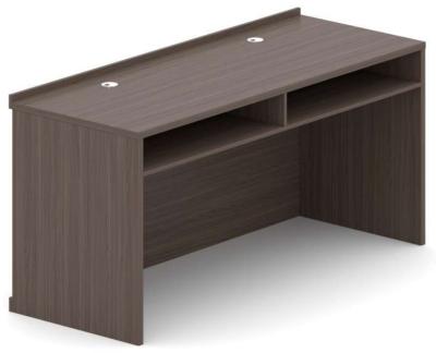 China Office Writing Desk with Cable Grommets and Storage Bays-Desks for sale