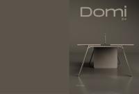 China DOMI Side Office Occasional Tables Geometric Frame Sturdy Metal Legs for sale
