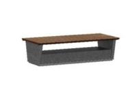 China SHARP Side Commercial Occasional Tables Geometric Frame Sturdy Metal Legs for sale