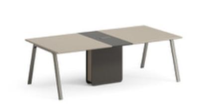 China DOMI Office Conference Tables Power Outlets Wire Grommets Under-Table Storage for sale