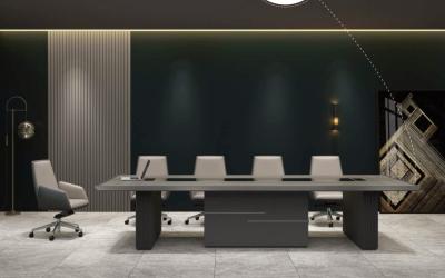 China FEICHI Office Conference Tables Dual-Tone Finish Wide Tabletop Ergonomic Height for sale