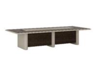 China QIHANG Office Conference Tables Ergonomic Height Melamine Surface Sleek Profile for sale