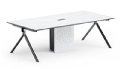 China STARLIGHT Home Office Conference Table Melamine Surface Sleek Profile Reinforced Frame for sale