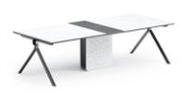 China STARLIGHT Office Conference Tables Matte Finish Environmentally Friendly Metal Legs for sale
