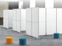 China Mobile Partition Screen with Wheels-Panel System for sale