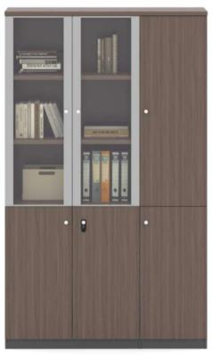 China Wooden Filing Cabinet with Glass Upper Doors-File Cabinets for sale
