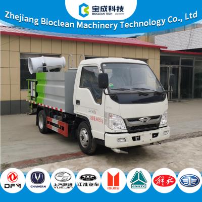China Reliable 4.5T 2100L Truck Mounted Mist Cannon Dust Control Water Truck for sale