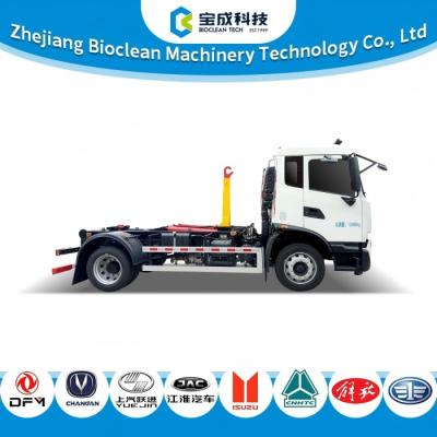 China Diesel 17m3 10.5ton Detachable Garbage Truck Refuse Collection Hooklift Truck for sale