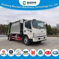 China 12000KG Diesel Rubbish Compactor Truck With Side And Rear Protection for sale