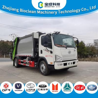 China 12000KG Diesel Rubbish Compactor Truck With Side And Rear Protection for sale