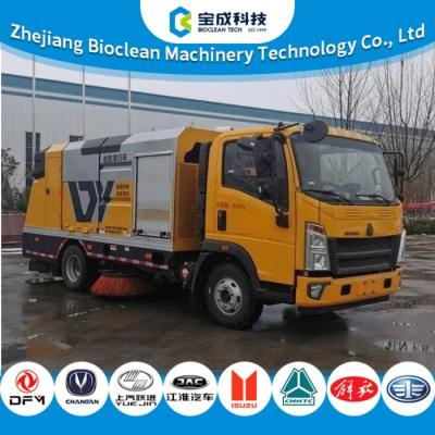 China Strong Power 8ton Street Cleaner Truck Road Sweeping Vehicle ZBJ5087TSLF for sale