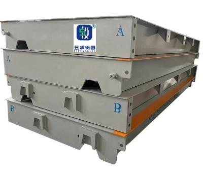 China Portable Weight Bridge Scale 16m Truck Scale 80 Ton Weighbridge with LED Display 100T for sale