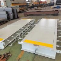 China LCD Fixed Axle Scale Truck Vehicle Short Platform Weighing Scales 30ton 50t Capacity for sale