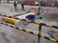 China LCD Fixed Axle Scale Truck Vehicle Short Platform Weighing Scales 30ton 50t Capacity for sale