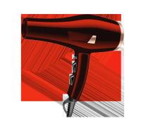 China Black Plastic Professional AC Hair Dryer With Far Infrared Ionic Function for sale