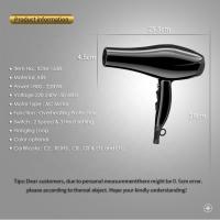 China Professional AC Ionic Far Infrared Hair Dryer Black Color For Salon for sale