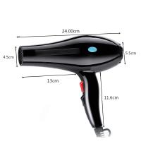 China Professional Salon Far Infrared Hair Dryer , Black AC Motor Blow Dryer for sale