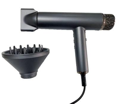 China Compact Foldable High Speed Hair Dryer 110000rpm Motor Speed 3 Heat Settings for sale