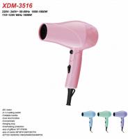 China ABS Cool Shot Compact Travel Hair Dryer Foldable Handle With Concentrator for sale