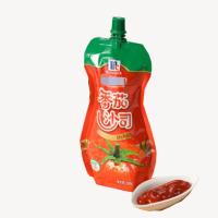 China Food grade custom printing tomato sauce packaging spout pouch for sale