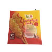 China custom printed three side seal frozen food grade nylon plastic packaging vacuum bag for packing for food for sale