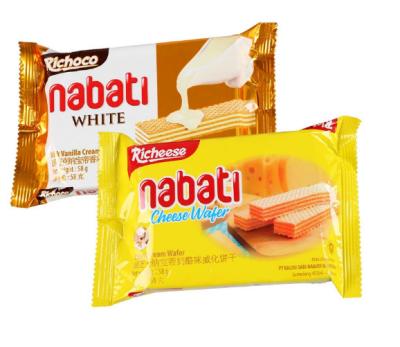 China custom printing plastic laminating biscuit packaging/ packing wrapping sachet pouch roll film for sale