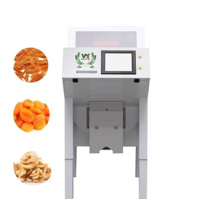 China WENYAO Mini Chute Dehydrated Fruits Optical Sorting Machine Dried Apricots Peach Apples Color Sorter Remove Stems Stalk Mold for sale