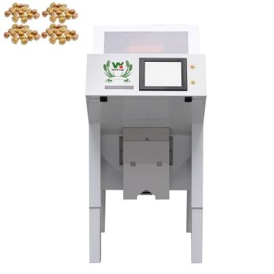 China WENYAO 1 Chute Optical Color Sorting Machine Dehydrated Dried Chestnuts Color Sorter for sale