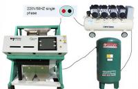 China Wenyao High Sorting Accuracy Rice Color Sorter Machine Optical Sorting Machine for Grain Cleaning with Air Compressor Air Tank for sale