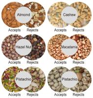 China WENYAO High Precision 2 Channel Nut Color Sorter Remove Moldy Rotten Shell Impurity for All Kinds Nuts Processing for sale