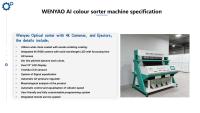 China WENYAO CCD Optical Rice Cleaning Color Sorting Machine for Rice Mill Black Brown Separation 220V High Capacity 4200-7000kg for sale