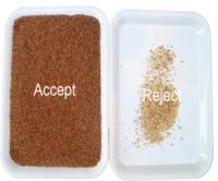 China FPGA Chip Three Chutes Rice Color Sorter For White Black Red Rice for sale