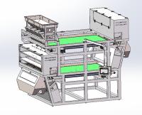 China Double Conveyor Belts Plastic Color Sorter Plastic Sorting Machine for sale